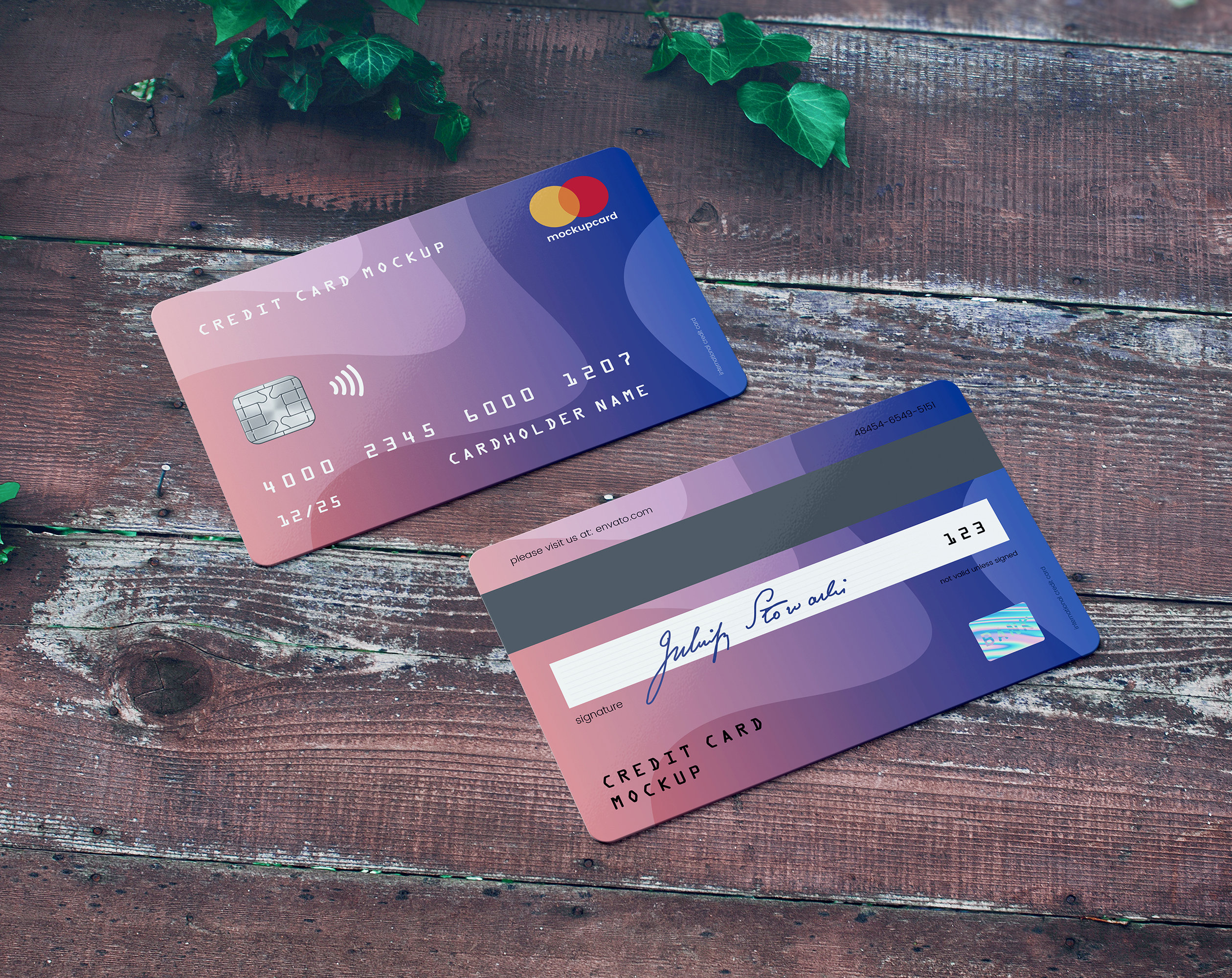 Credit Card / Membership Card Mockup - Etsy
