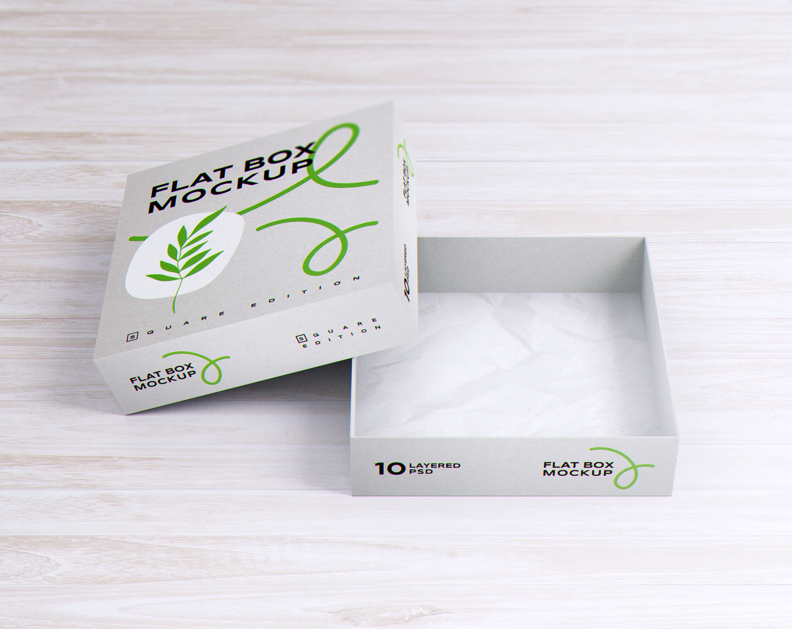 Flat Square Box Mockup - Etsy