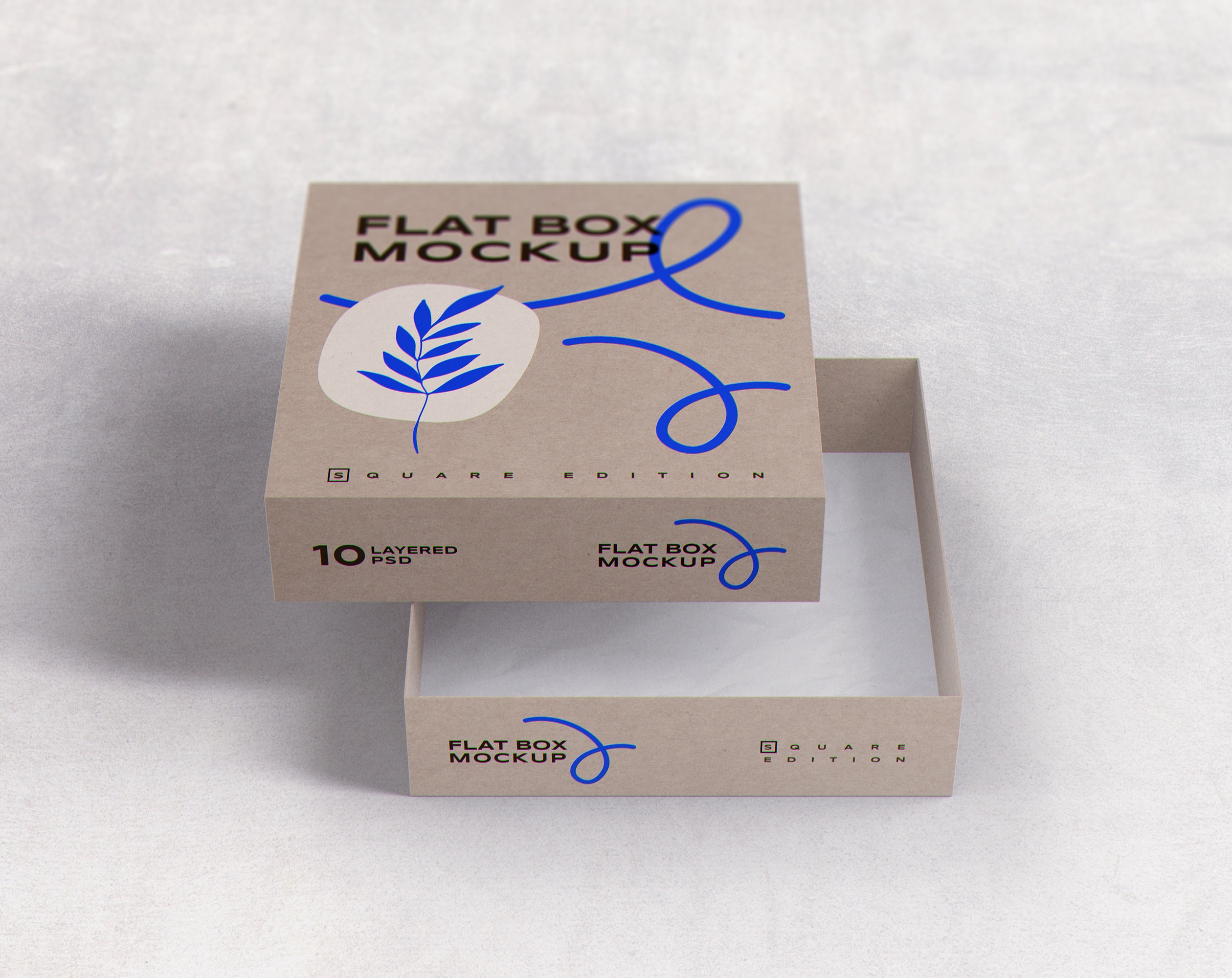 Flat Square Box Mockup - Etsy