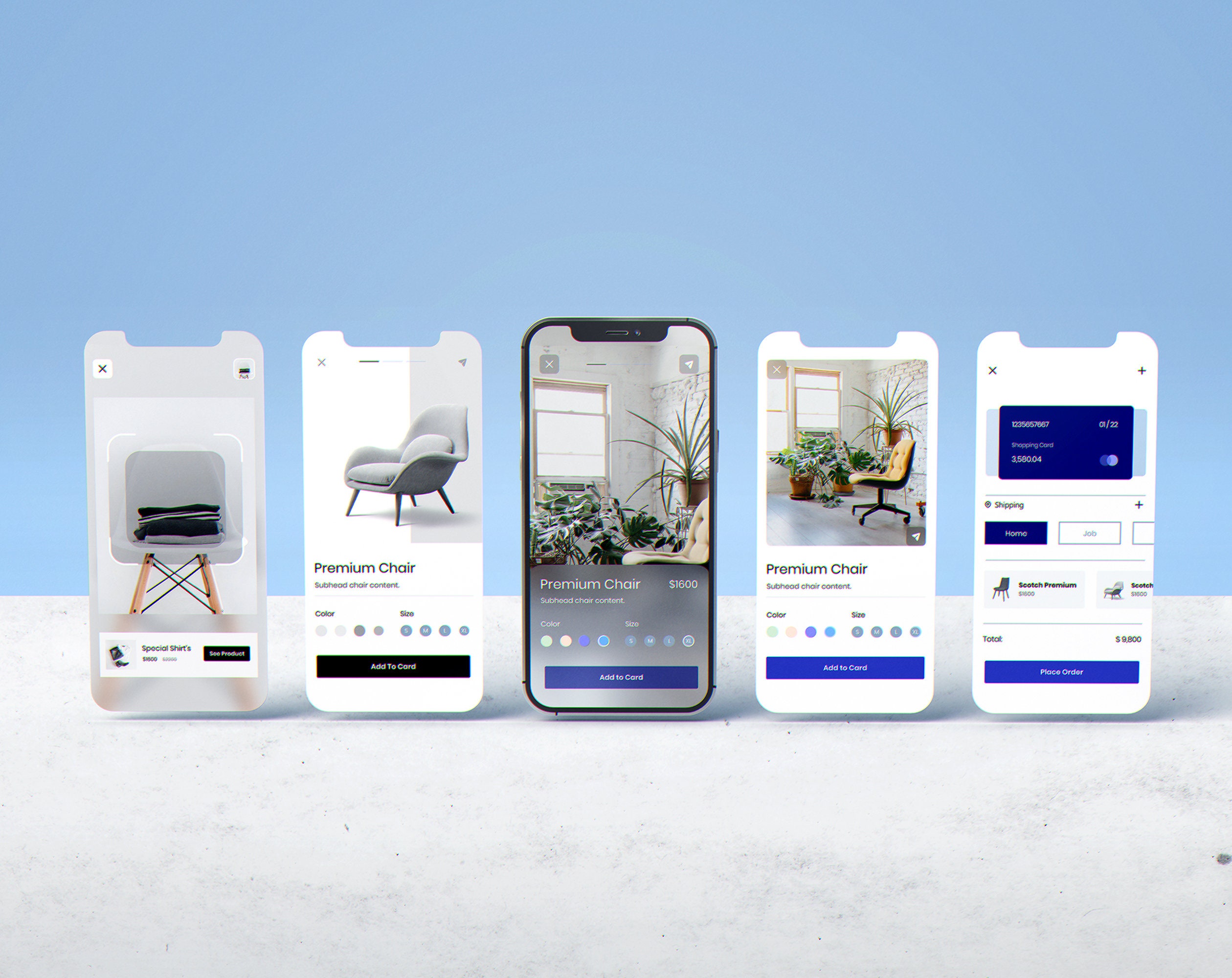 Phone - Mobile - App - UI - Screen Mockup - Etsy