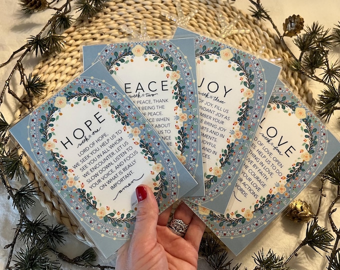 Advent Prayer Cards PDF - Etsy