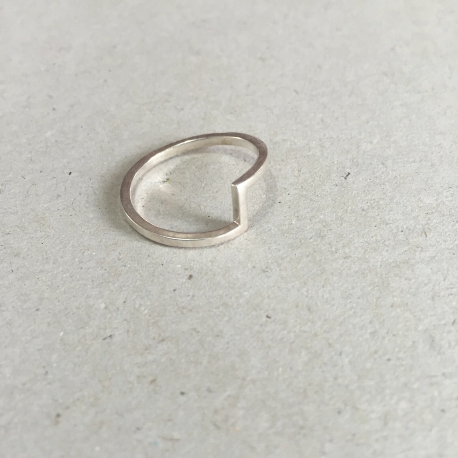 Sterling Silver Ring Geometric Geometric Ring Circle Ring - Etsy Israel