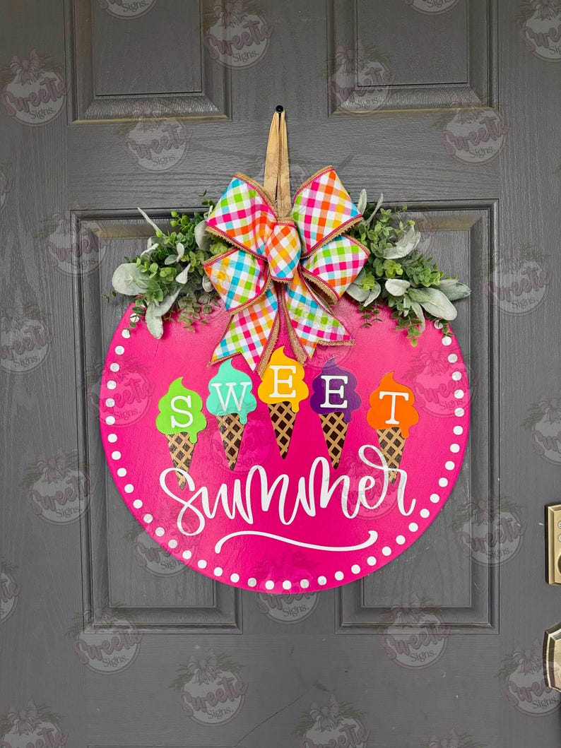 Summer Front Door Decor | Sweet Summer | Summer Wreath | Summer ...