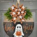 Halloween Front Door Decor Halloween Wreath Boo Y'all Ghost Halloween ...