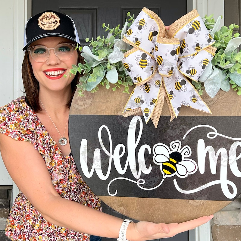 Bee Door Sign - Etsy