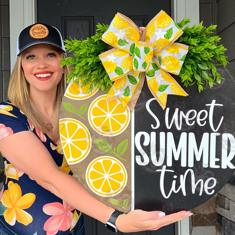 Lemon Summer Doorhanger - Etsy