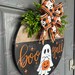 Halloween Front Door Decor Halloween Wreath Boo Y'all Ghost Halloween ...