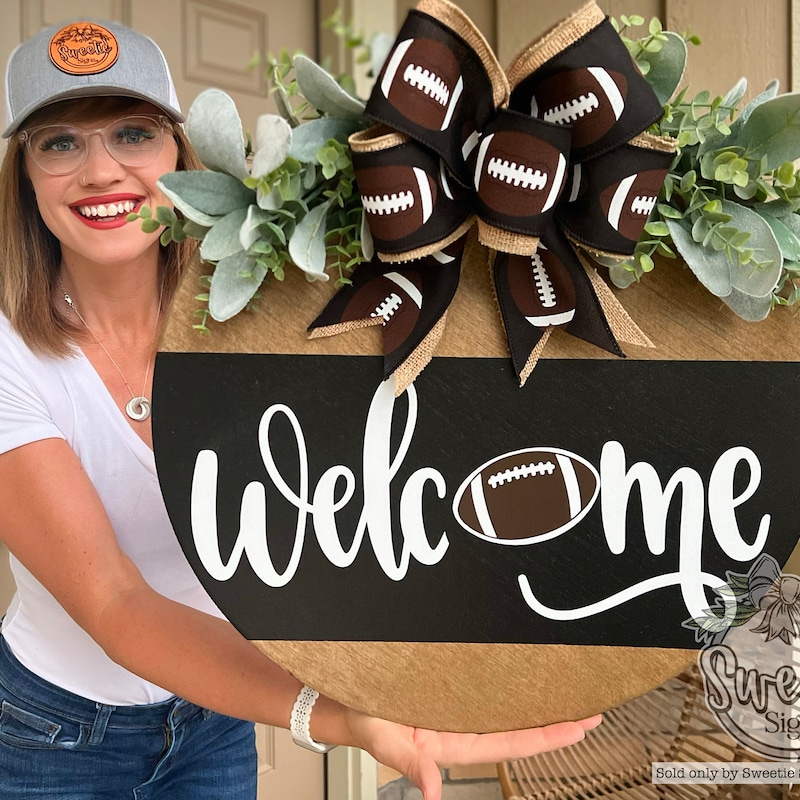 Football Door Welcome Signs - Etsy