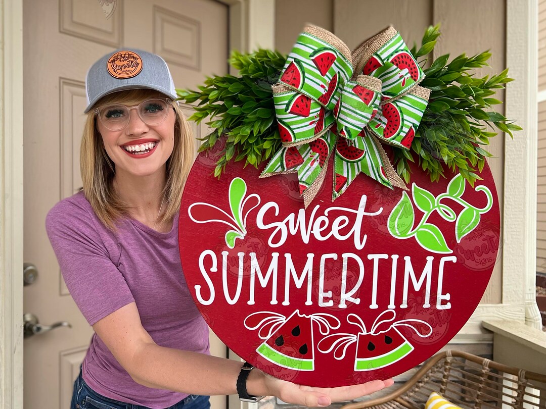 Summer Front Door Decor Sweet Summertime Wreath Summer Wreath Summer ...