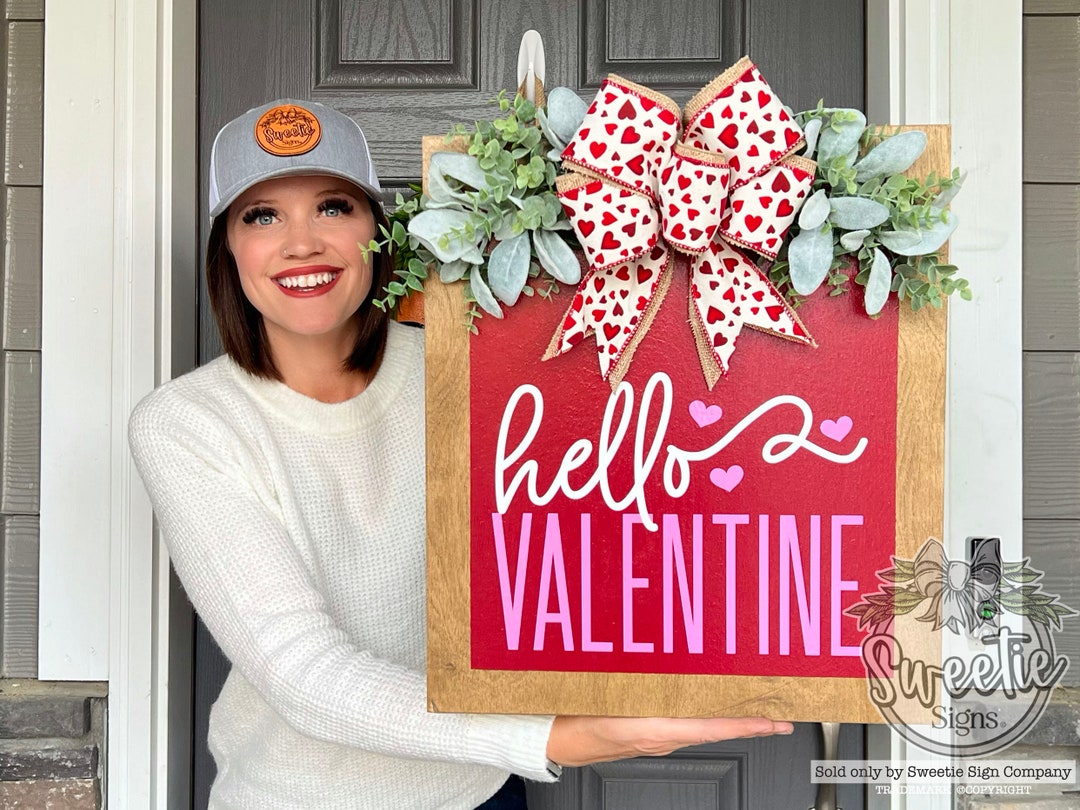 Valentines Front Door Decor | Valentine's Sign | Valentines Decor ...