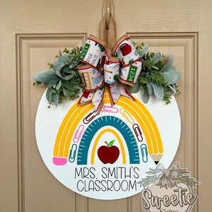 Teacher Door | Teacher Door Sign | Teacher Name | Classroom Sign ...