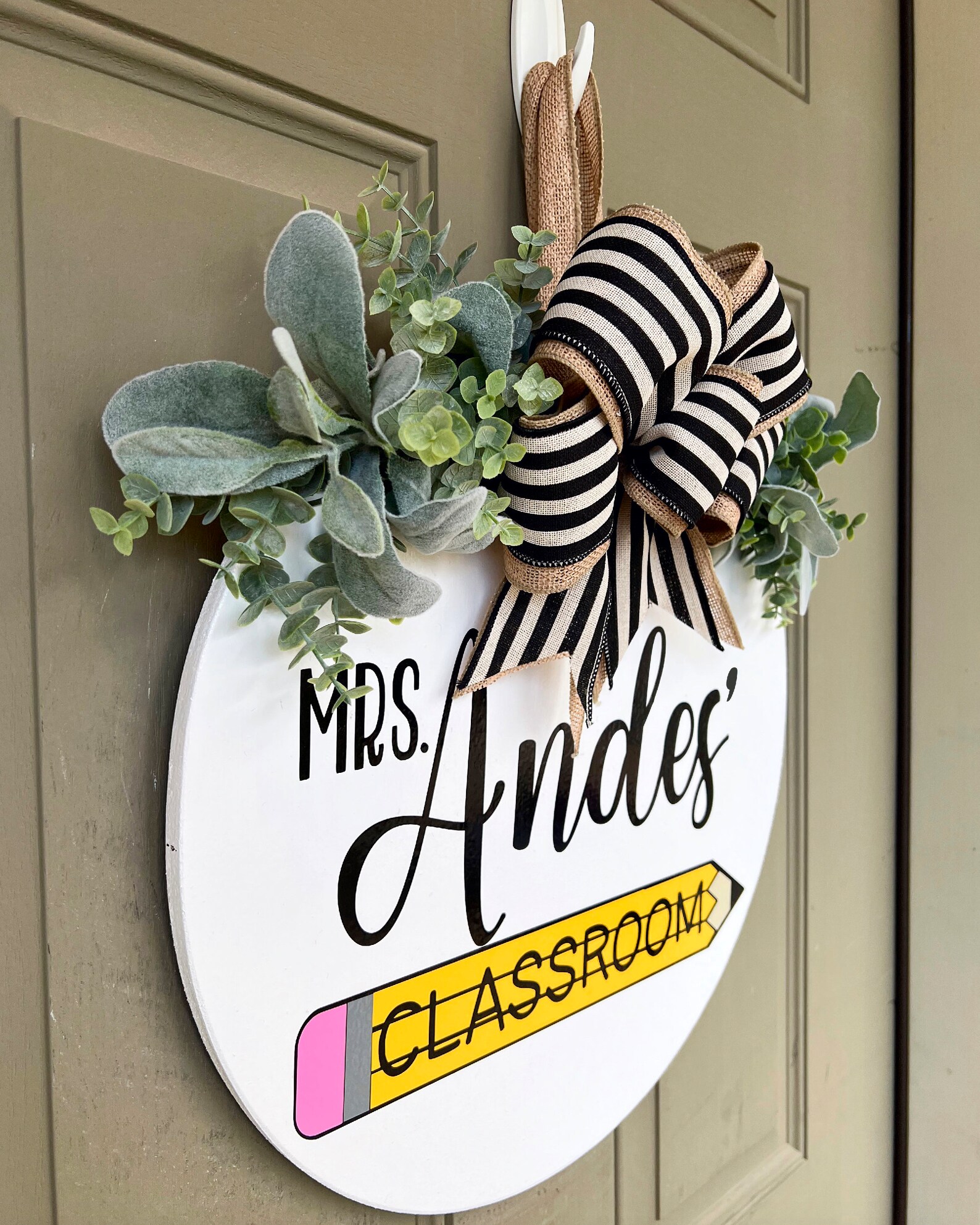 Teacher Door Teacher Door Sign Teacher Name Classroom - Etsy