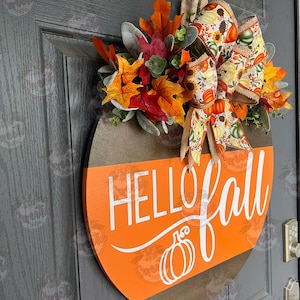 Fall Front Door Decor | Hello Fall | Fall Wreath | Fall Decor | Fall ...