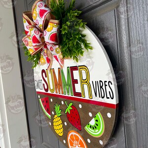 Summer Front Door Decor | Sweet Summer Vibes Wreath | Summer Wreath ...