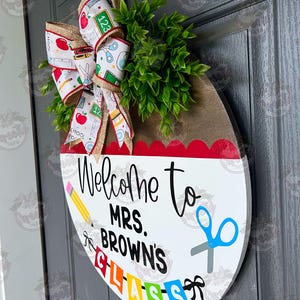 Teacher Door | Teacher Door Sign | Teacher Name | Classroom Sign ...