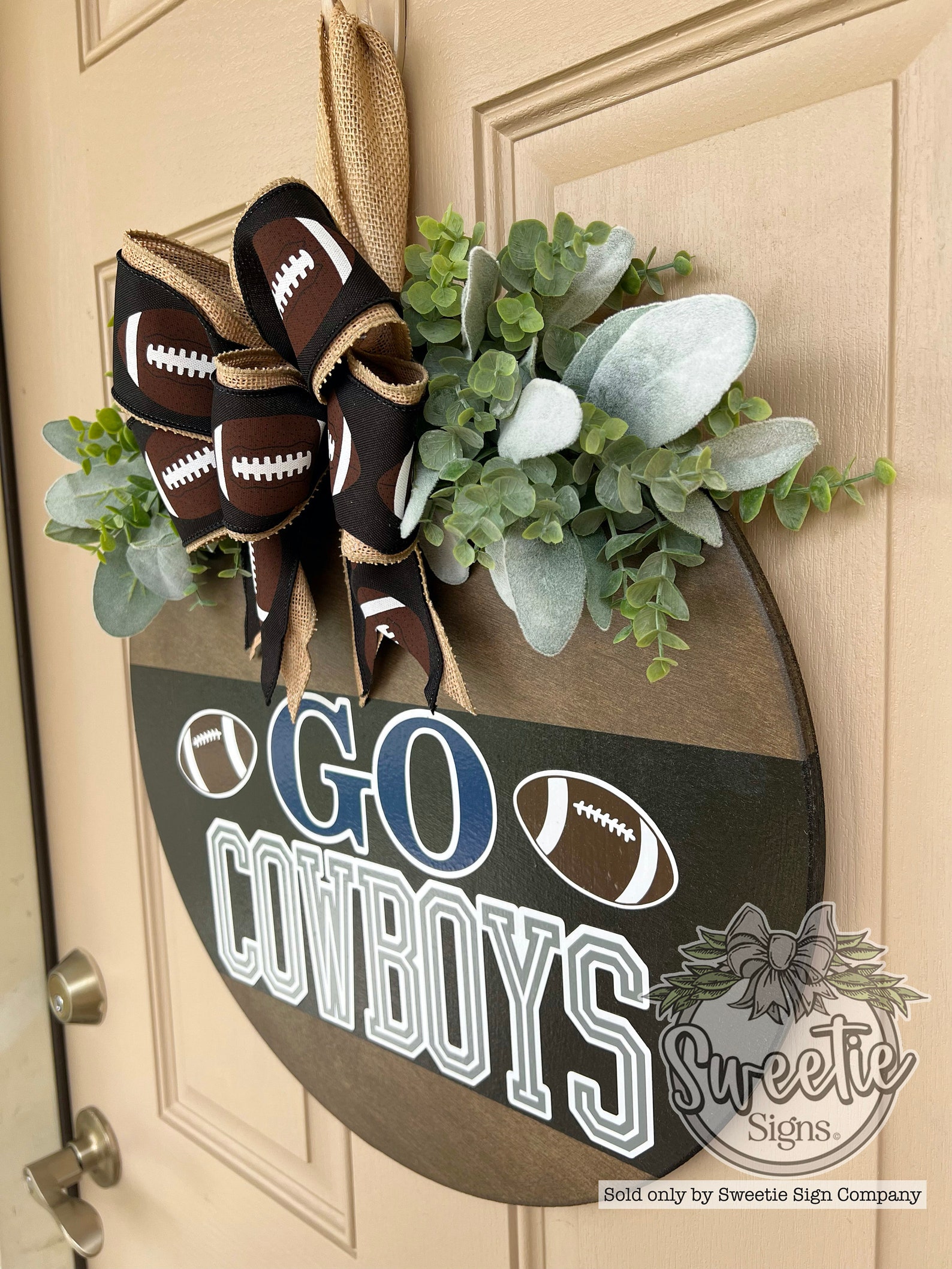 Front Door Decor Football Sign Sports Sign Football Gift Football Door ...
