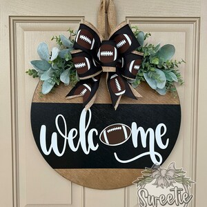 Football Front Door Decor | Football Sign | Sports Sign | Football ...
