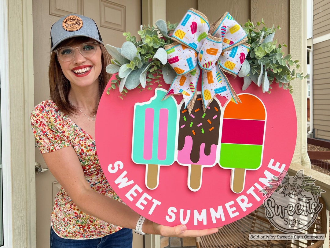 Summer Front Door Decor | Popsicle | Summer Wreath | Sweet Summer Time ...