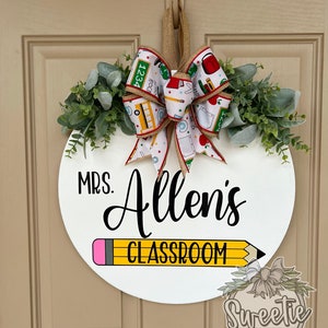 Teacher Door | Teacher Door Sign | Teacher Name | Classroom Sign ...