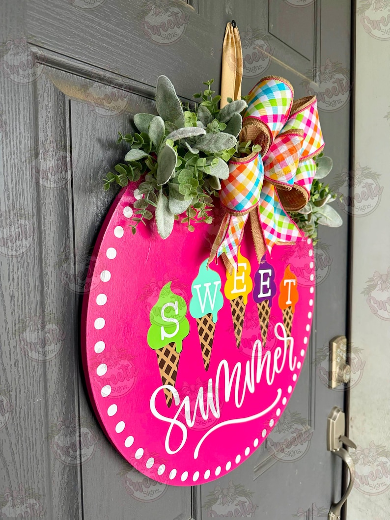 Summer Front Door Decor | Sweet Summer | Summer Wreath | Summer ...