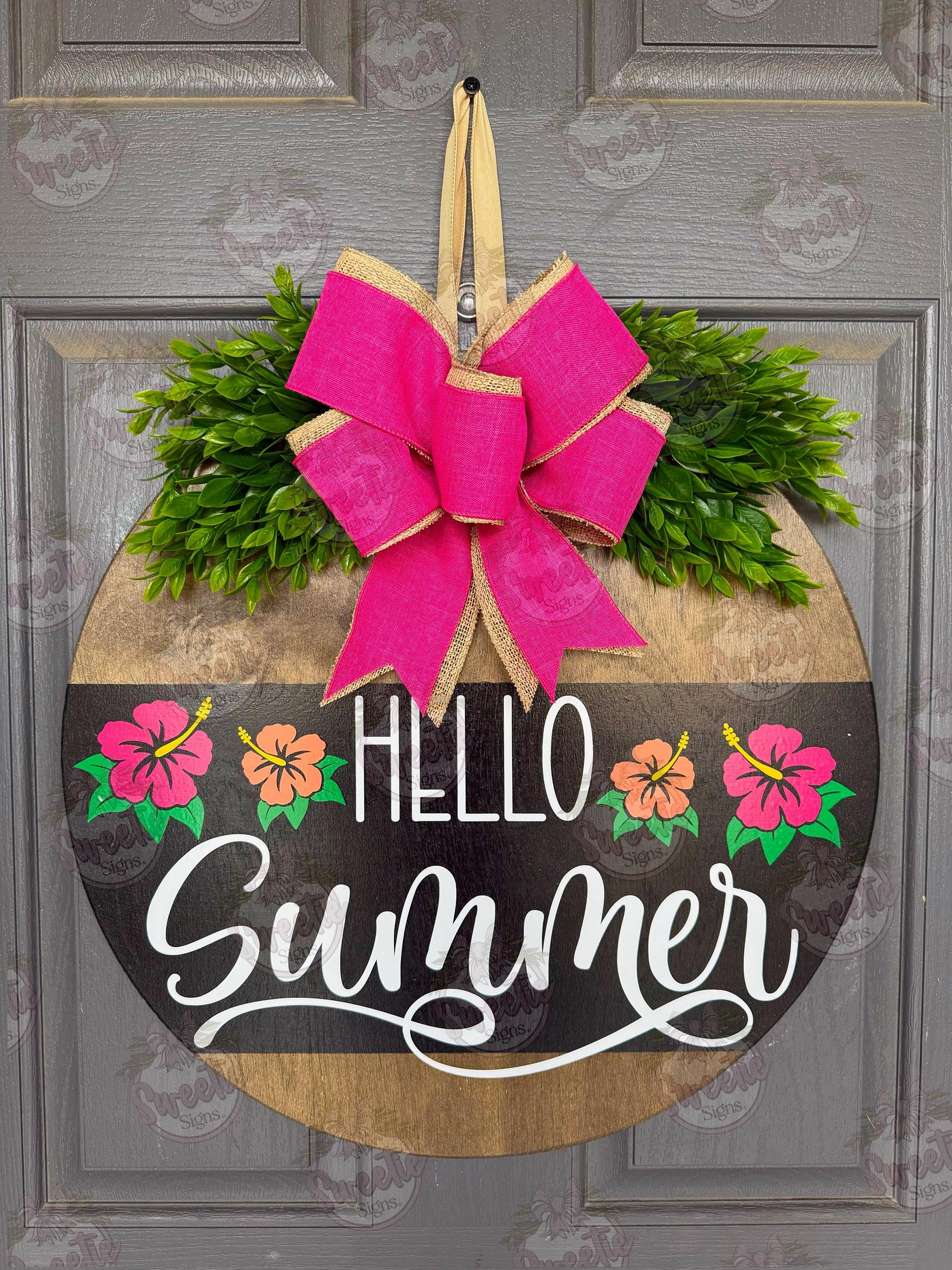 Summer Front Door Decor | Summer Wreath | Hello Summer | Summer Front ...