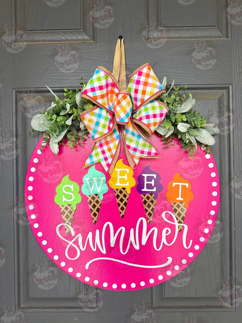 Summer Front Door Decor | Sweet Summer | Summer Wreath | Summer ...