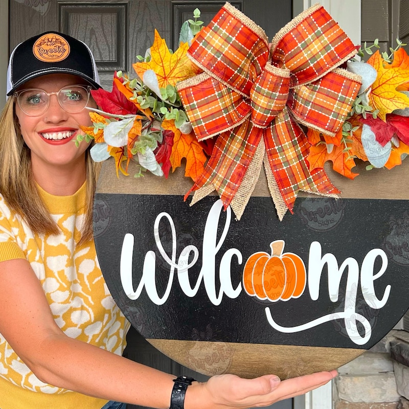 Fall Welcome Sign - Etsy