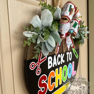 Back to School Door Sign | Back to School Sign | Classroom Sign ...