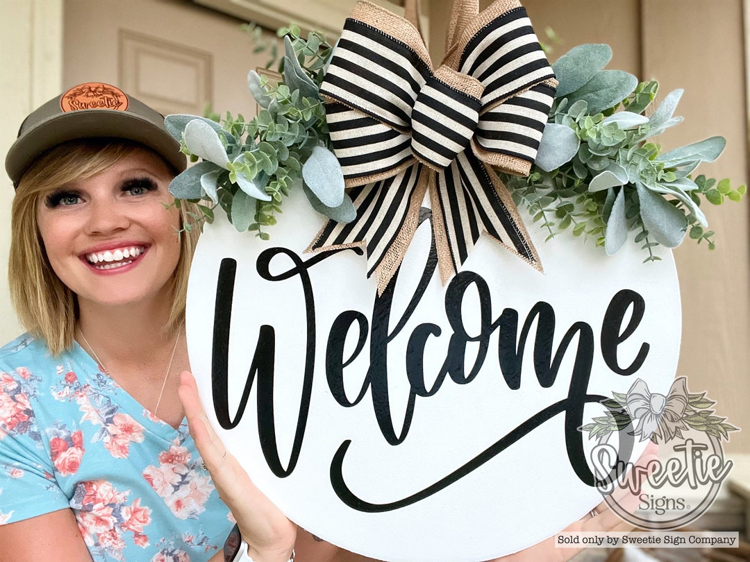Front Door Decor Welcome Sign Front Door Sign Year Round - Etsy
