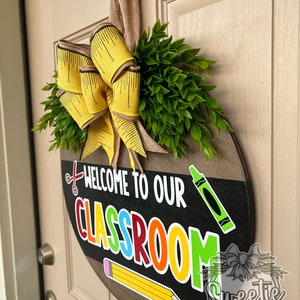 Teacher Door Sign | Teacher Door Sign | Welcome to Our Classroom ...