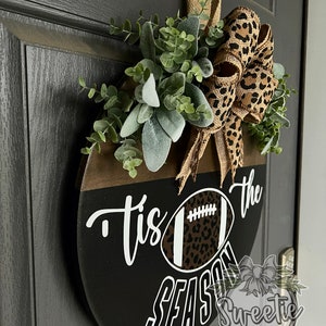 Football Front Door Decor Tis the Season Football Sign Sports Sign ...