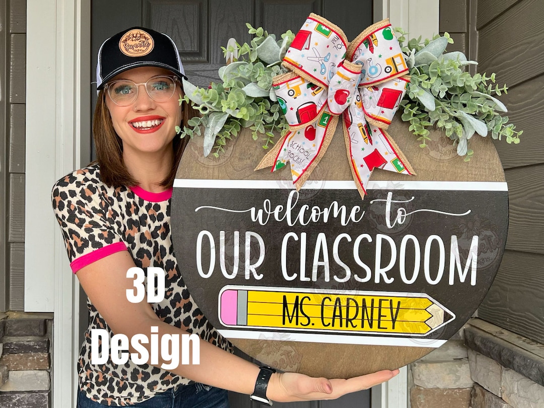 Teacher Door | Teacher Door Sign | Teacher Name | Classroom Sign ...