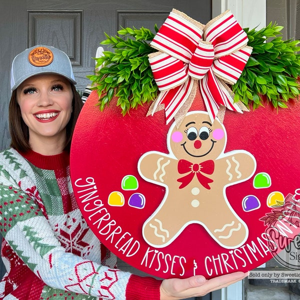 Gingerbread Door Sign Svg - Etsy