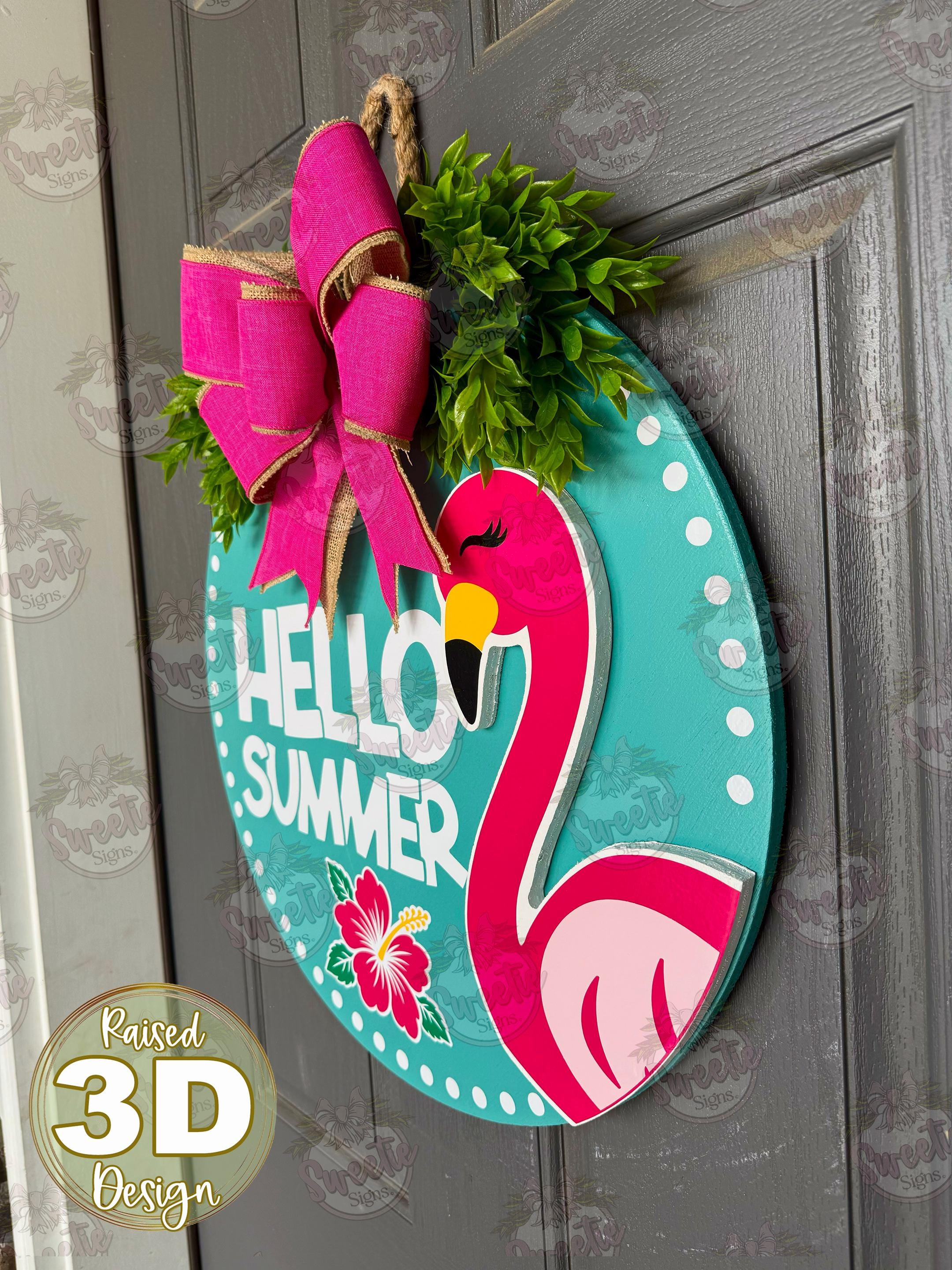 Summer Front Door Decor | Hello Summer Wreath | Summer Wreath ...