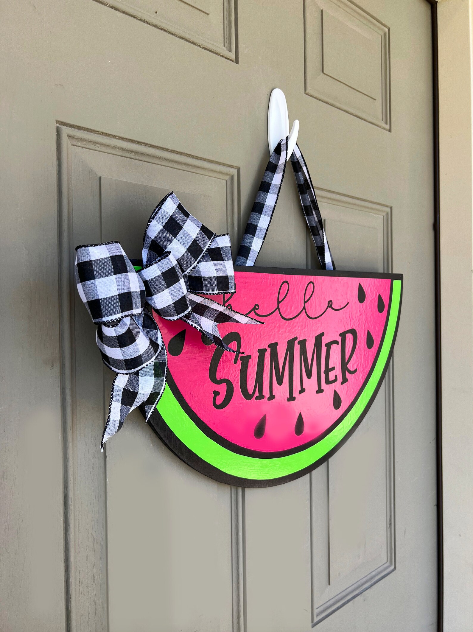 Summer Front Door Decor Summer Wreath Welcome Hello - Etsy