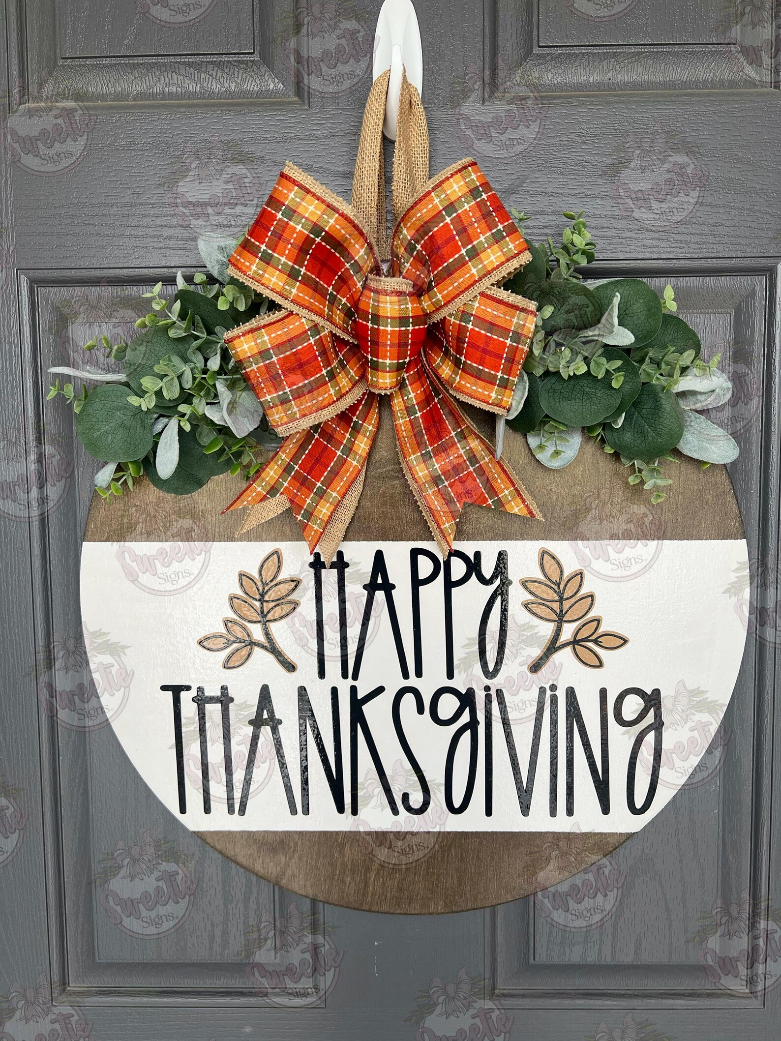 Fall Front Door Decor | Happy Thanksgiving | Fall Wreath | Fall Decor ...