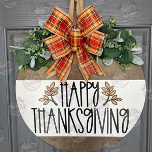 Fall Front Door Decor | Happy Thanksgiving | Fall Wreath | Fall Decor ...