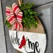 Front Door Decor Year Round Wreath Welcome Wreath Cardinal Front Door ...