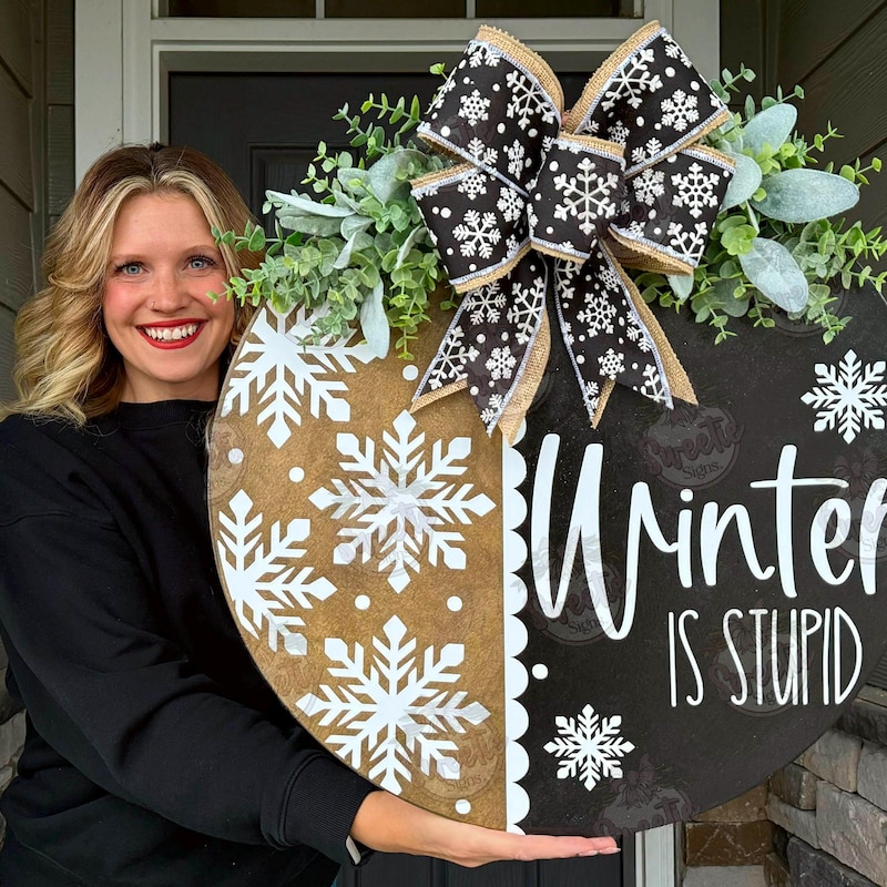 Winter Home Decor Wreath - Etsy