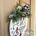 Winter Front Door Decor Let It Snow Snowman Front Door - Etsy