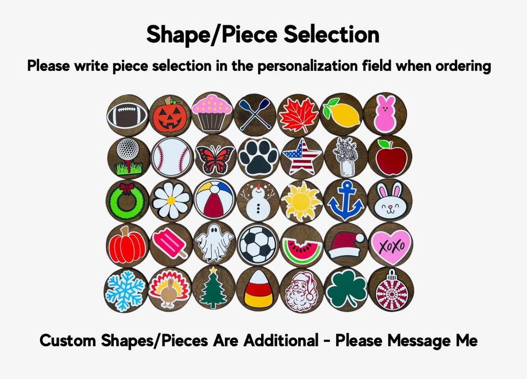 Interchangeable Sign Pieces Interchangeable Holidays - Etsy