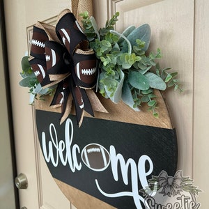 Football Front Door Decor | Football Sign | Sports Sign | Football ...
