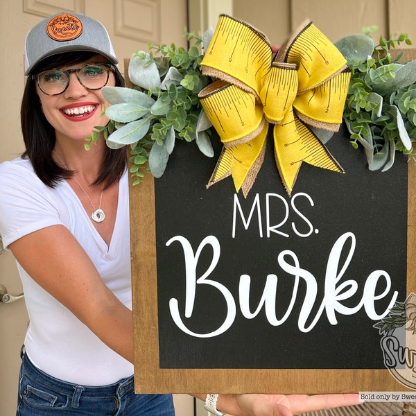 Teacher Door Wreath - Etsy