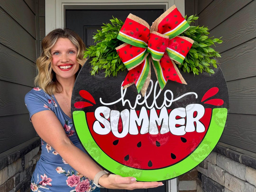 Summer Front Door Decor | Hello Summer | Summer Wreath | Summer Decor ...