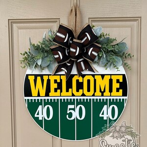 Football Front Door Decor | Football Sign | Sports Sign | Football ...