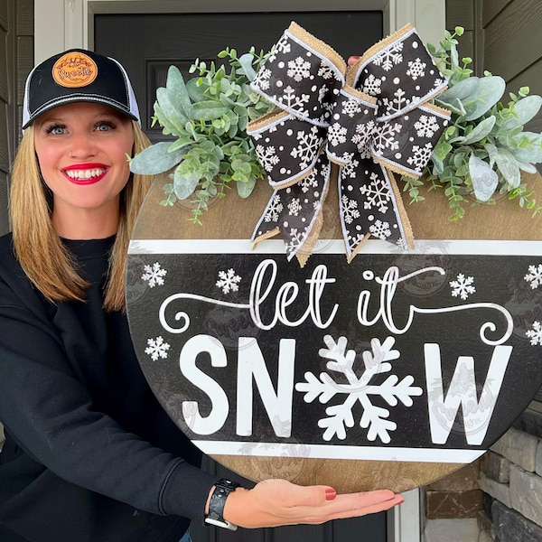 Winter Door Wreath - Etsy