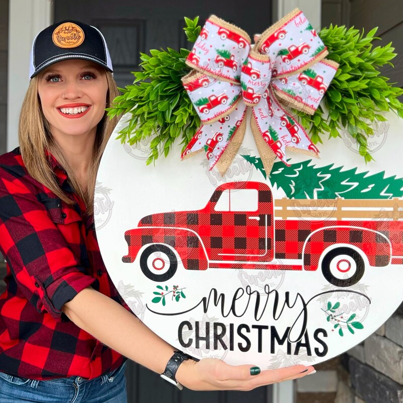 Christmas Wreaths Signs - Etsy
