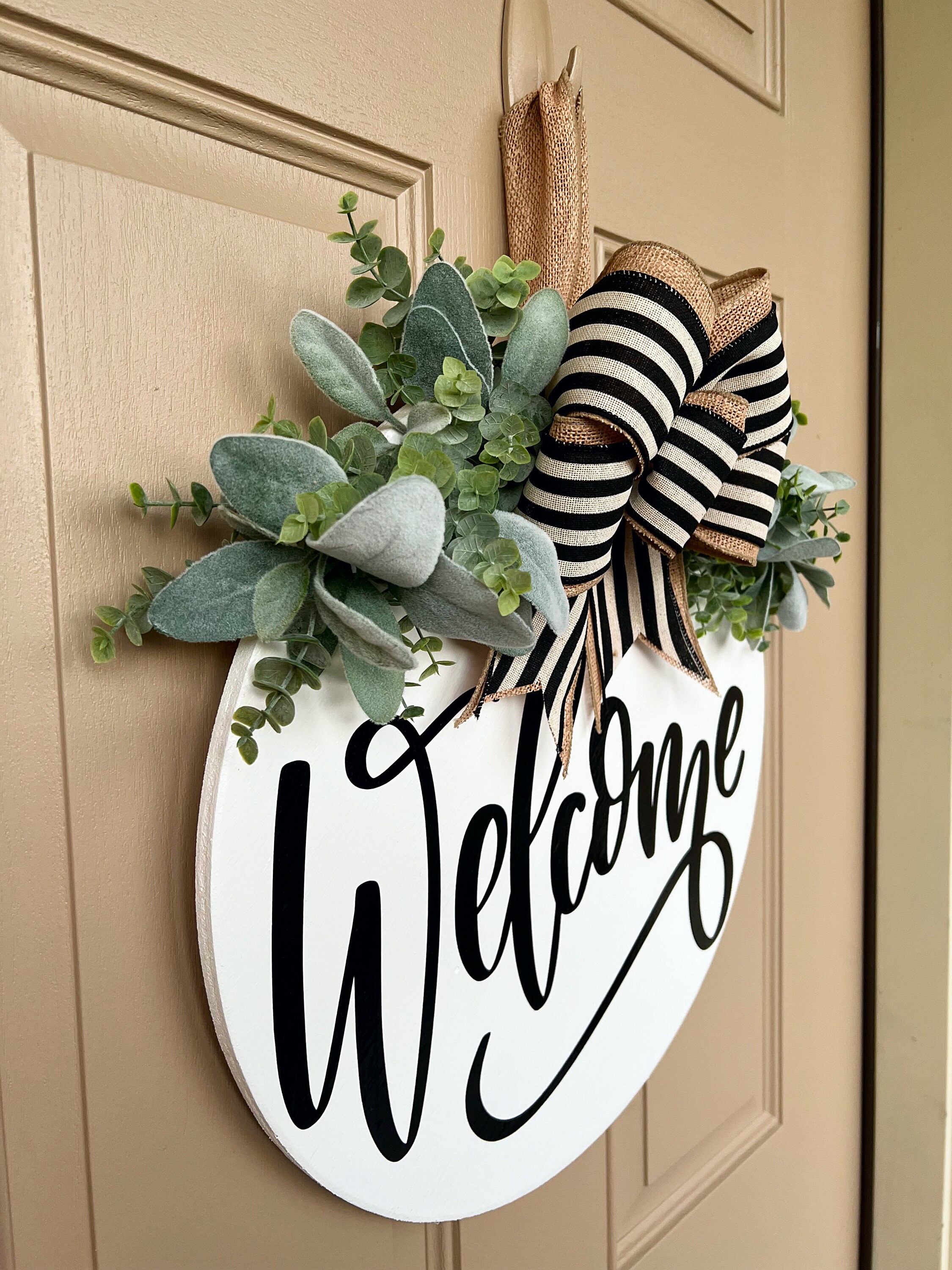 Front Door Decor Welcome Sign Front Door Sign Year Round - Etsy