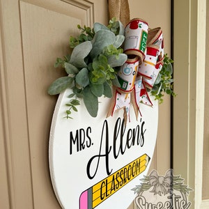 Teacher Door | Teacher Door Sign | Teacher Name | Classroom Sign ...