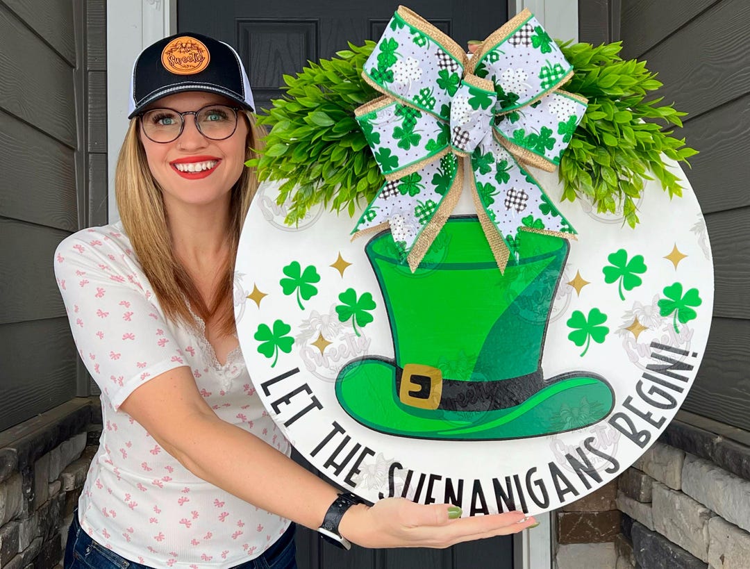 Saint Patty's Day Front Door Decor | Saint Patty's Day Door Sign ...